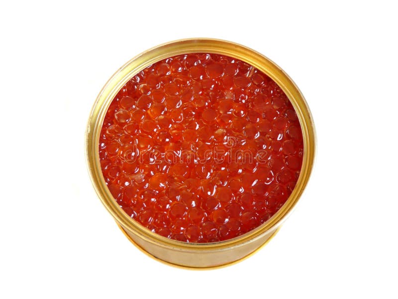 Open a Bank with Red Caviar, Stock Image - Image of eggs, salted: 16837325