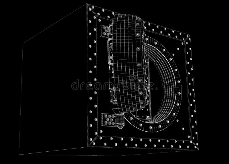 Open bank vault stock illustration. Illustration of horizontal - 50782792