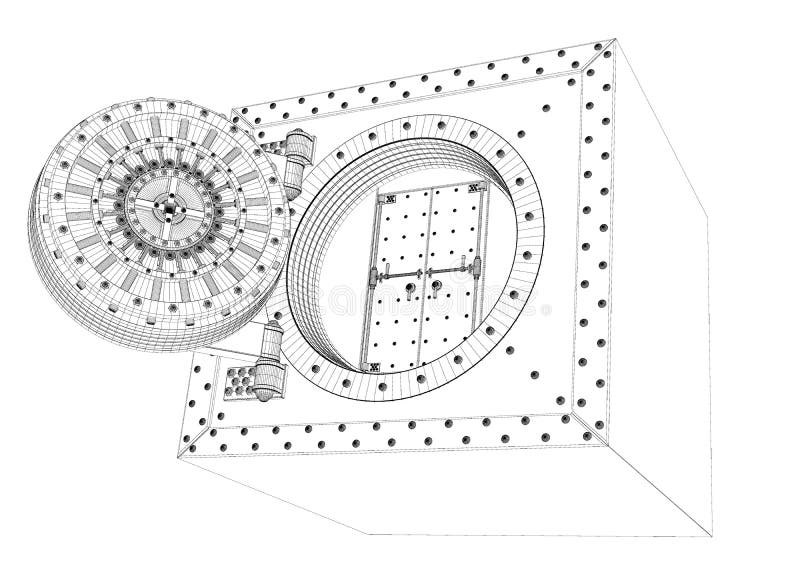 Open bank vault stock image. Image of safe, front, objects - 50998759