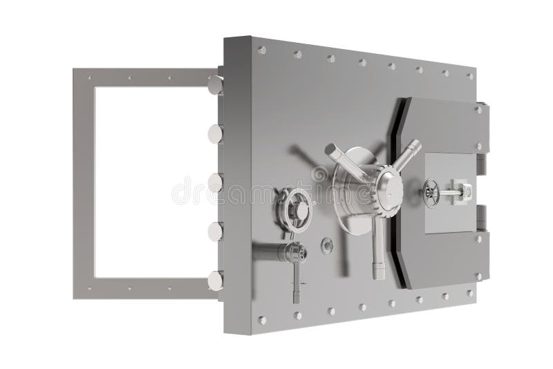 Open bank vault stock illustration. Illustration of deposit - 137074923