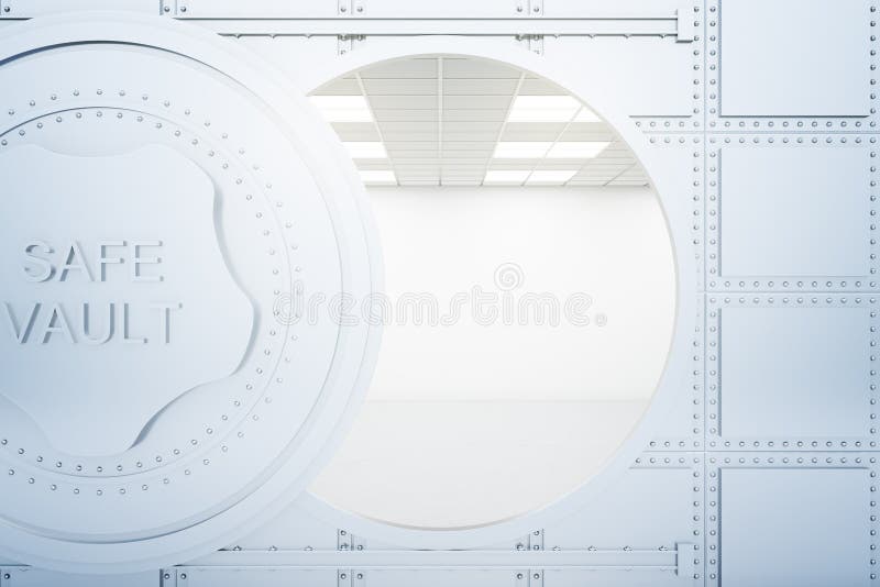 Open bank vault stock illustration. Illustration of opening - 78948899