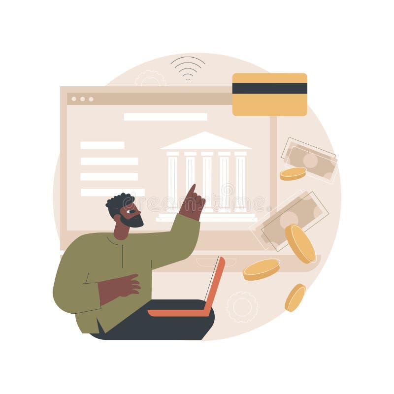 Open Banking Platform Abstract Concept Vector Illustration. Stock ...