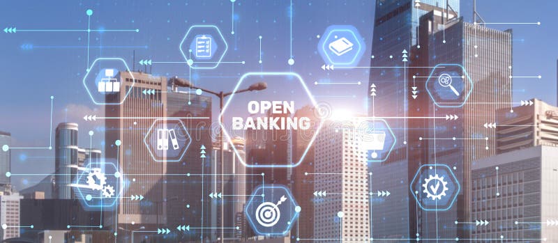 Open Banking. Technology Finance Concept 2023 Stock Image - Image of ...
