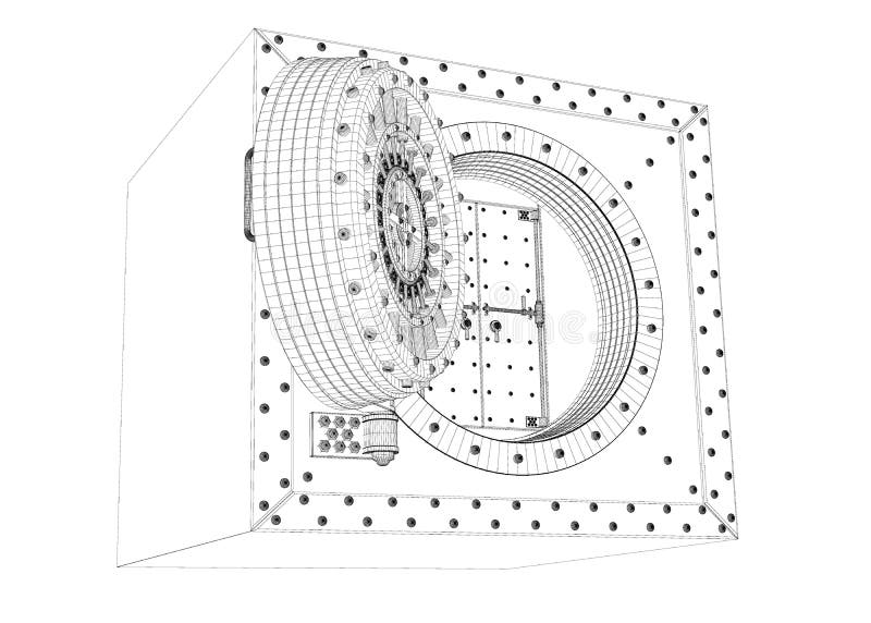 Open bankkluis stock foto. Image of beschermd, geld, bank - 3893244