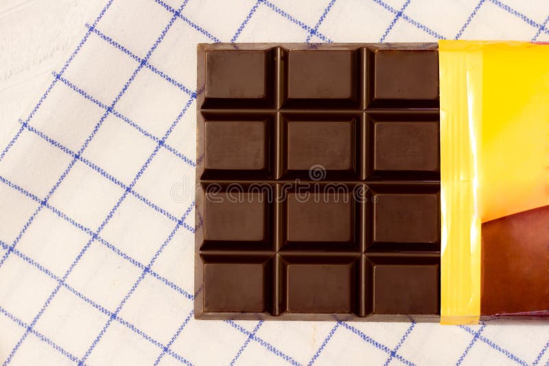 Open bar of chocolate stock image. Image of textured - 53777933