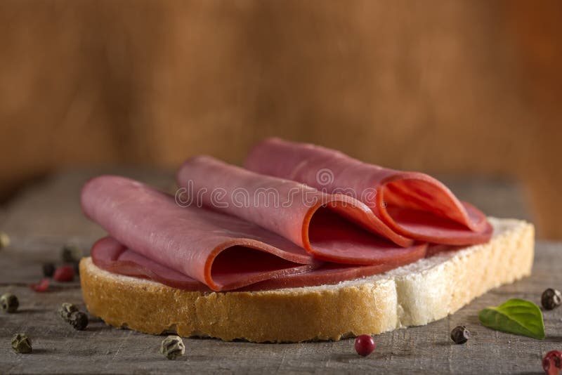 Open beef sandwich stock image. Image of cooked, macro - 69129761