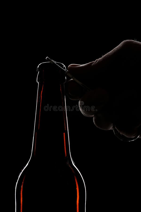 Open beer bottle stock image. Image of alcohol, liquid - 63878447