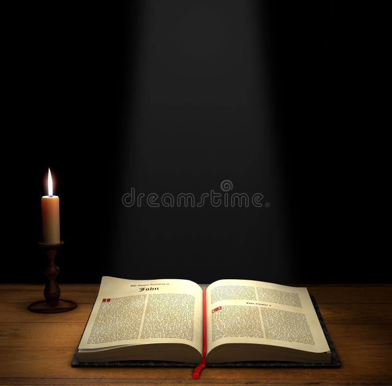 Open Bible stock illustration. Illustration of paper - 14395339
