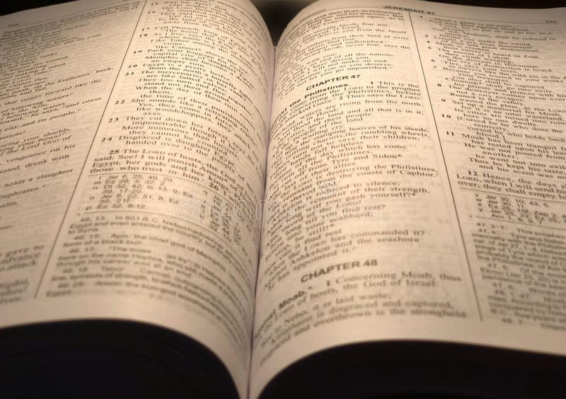 Open Bible As a Book Reference Stock Photo - Image of read, jesus ...