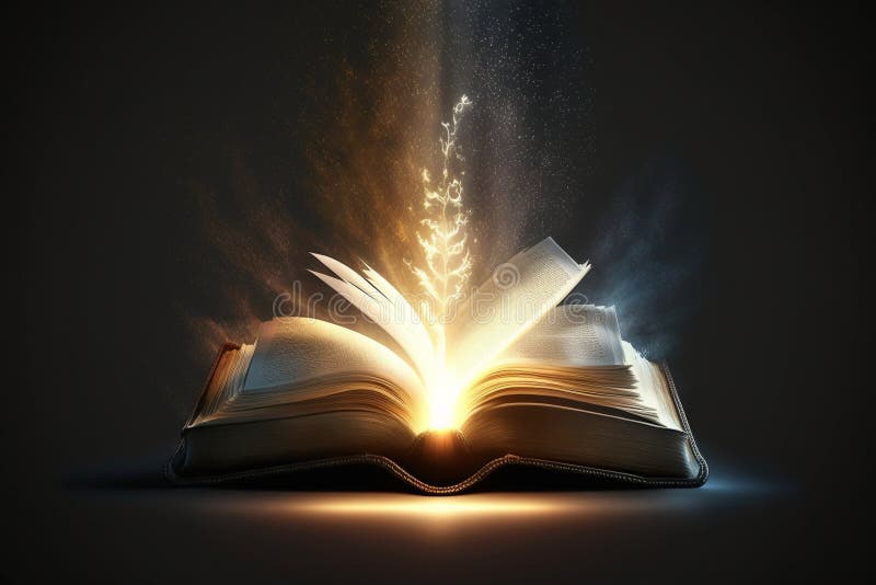 Bible with an Orthodox Cross on a Dark Background. AI Generated. Symbol ...