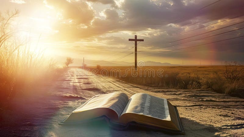 Open bible with sunlight stock footage. Video of catholicism - 312267124