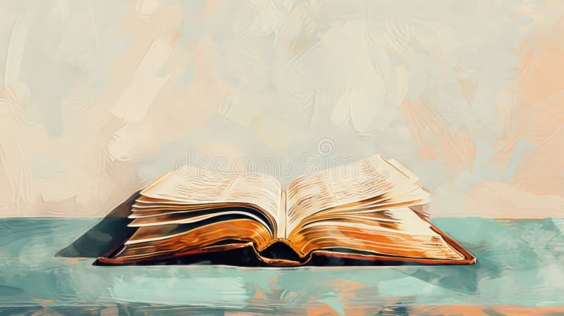 Open Bible on the Table. Bible As a Tool for Religious Education and ...