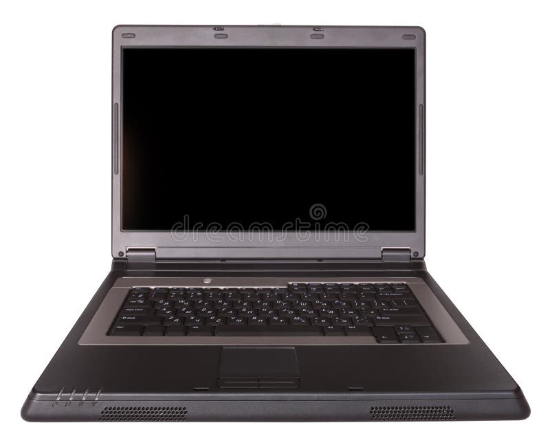 Open laptop computer stock photo. Image of details, computer - 14854264