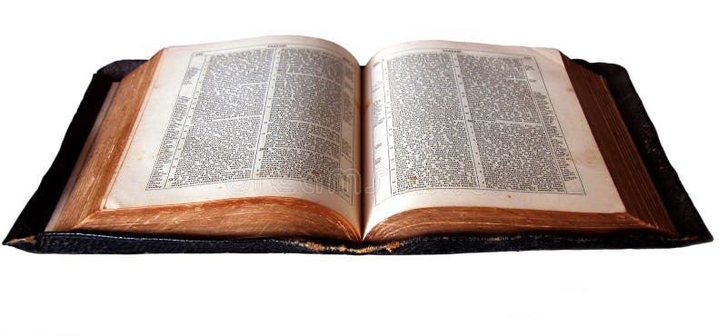 Open de Bijbel stock afbeelding. Image of band, gezegden - 107445
