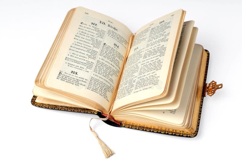 Open Bijbel stock afbeelding. Image of bidden, reinig - 9416303