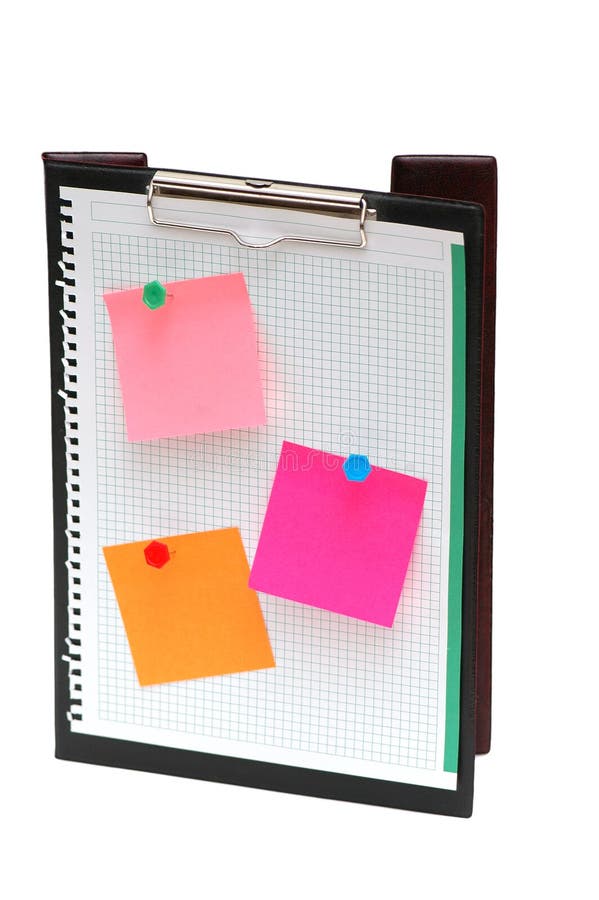 Open Binder with Post-it Notes Stock Photo - Image of scrapbook ...