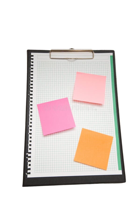 Open Binder with Post-it Notes Stock Photo - Image of paper, postit ...