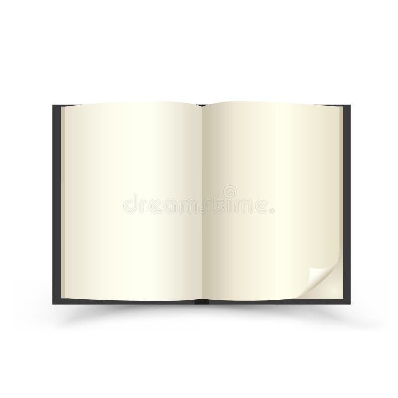 Open Book Template Transparent Background Stock Vector - Illustration ...
