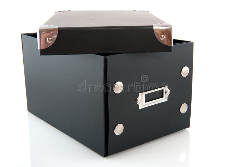 Open black box stock image. Image of silver, name, nails - 9514643