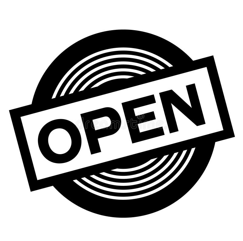 Now Open Black Stamp Stock Illustrations – 151 Now Open Black Stamp ...