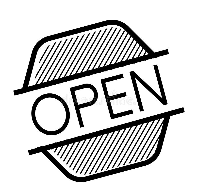 Now Open Black Stamp Stock Illustrations – 151 Now Open Black Stamp ...