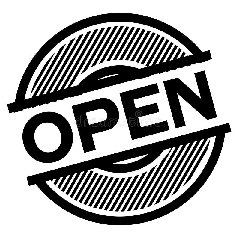 Now Open Black Stamp Stock Illustrations – 151 Now Open Black Stamp ...