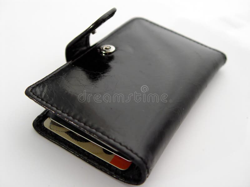 Open Black Wallet stock photo. Image of elements, abstract - 10596