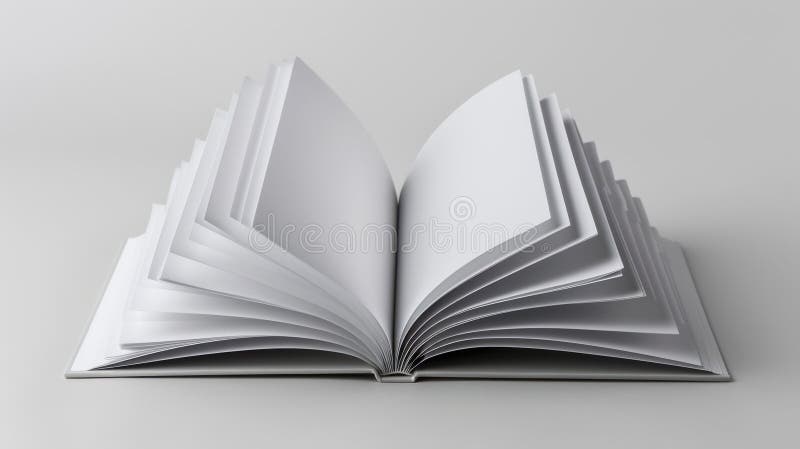 The Open Blank Book.AI Generated Image Stock Image - Image of paper ...