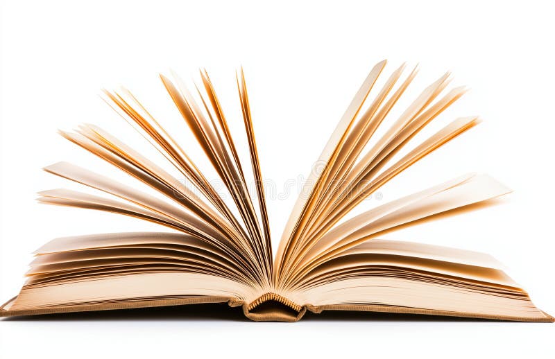 Open Blank Book with Empty Pages, Showcasing Its Crisp, Untouched ...