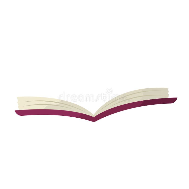 Open Blank Book Icon. Vector Stock Illustration - Illustration of ...