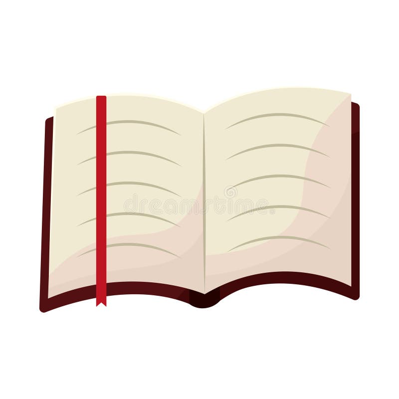 Open Blank Book Icon. Vector Stock Illustration - Illustration of ...