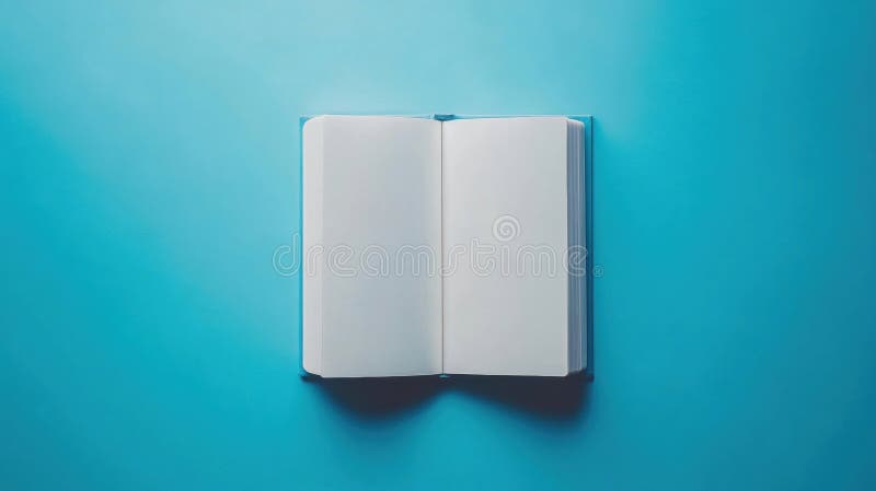 Open Blank Book on Smooth Surface Ideal for Clean Design Concepts Stock ...