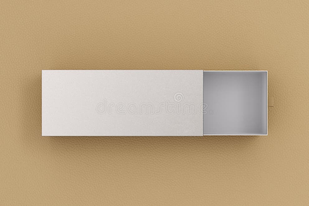 Open blank empty long box stock illustration. Illustration of elongated ...