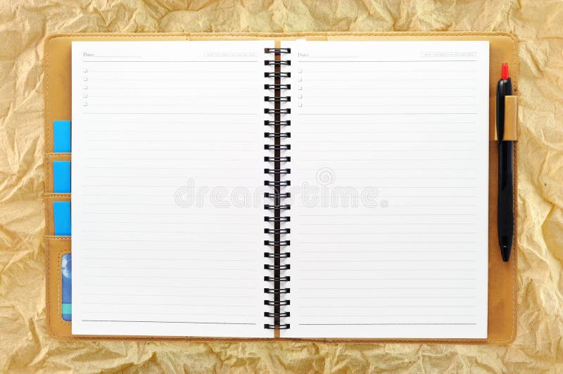 Open notebook page stock image. Image of message, notice - 13753927
