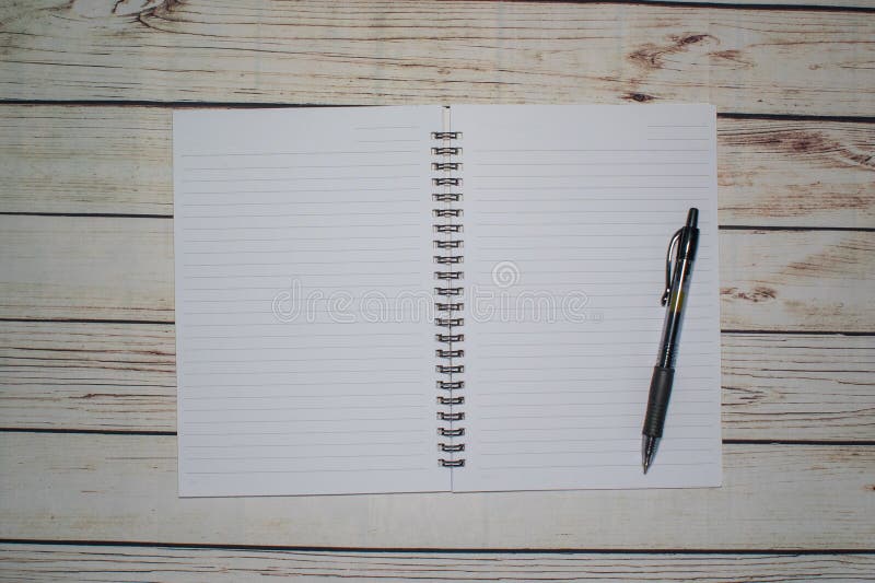 An open blank note book. stock image. Image of business - 183704245