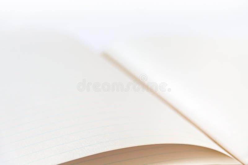 Open Blank Notebook Closeup View Stock Photo - Image of library, copy ...
