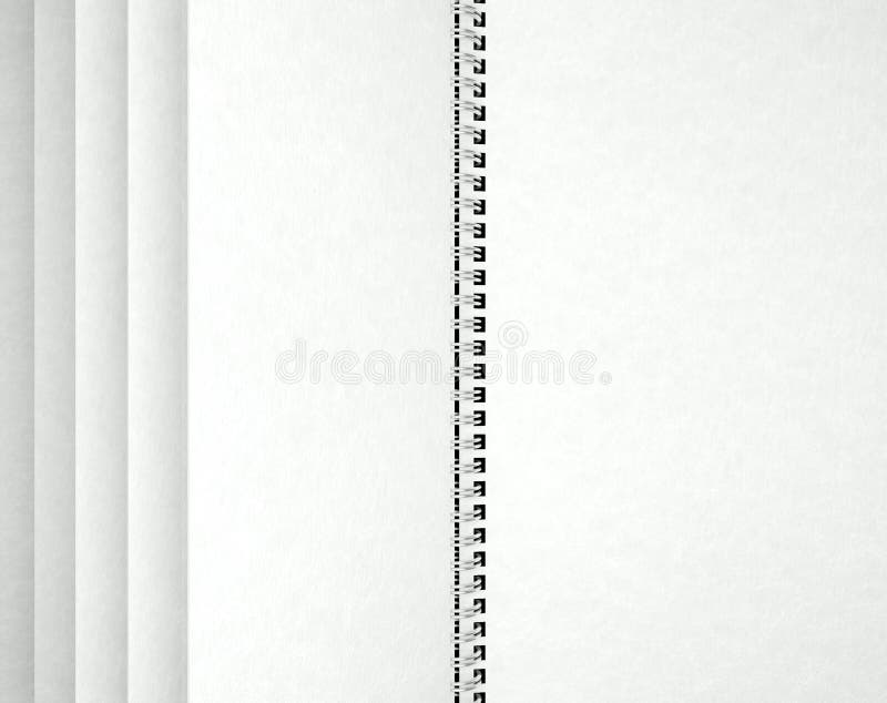 Open Blank Notebook, Paper Texture Stock Image - Image of book, office ...