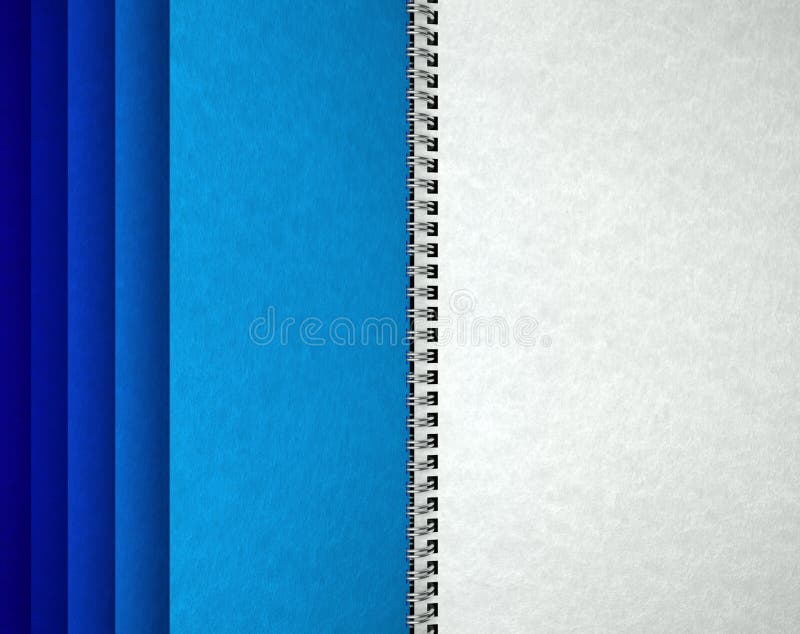 Open Blank Notebook, Paper Texture Stock Image - Image of cover ...