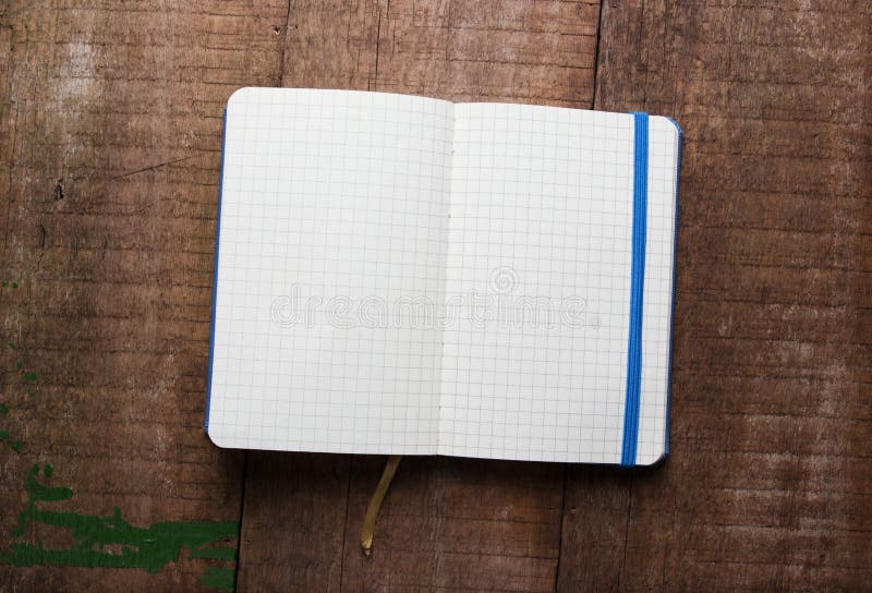 Open Blank Notepad with Empty White Pages Stock Photo - Image of gray ...