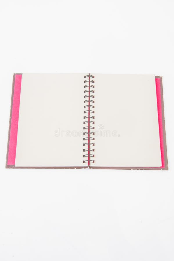 Open Blank Page notebook stock image. Image of notepad - 43695491