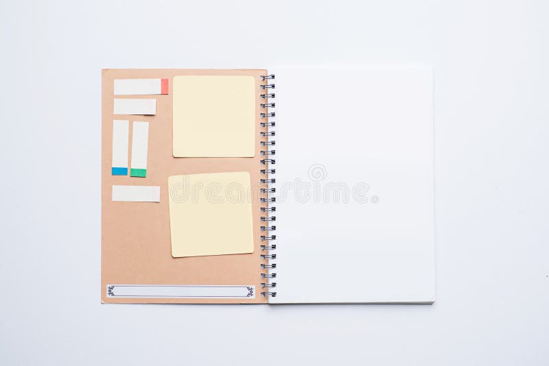 Open Blank Page notebook stock photo. Image of notepad - 79419672