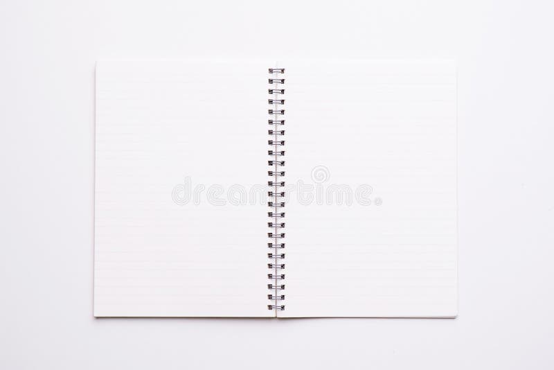 Open Blank Page notebook stock image. Image of blank - 79427589