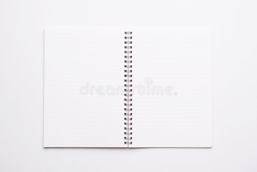 Open Blank Page notebook stock image. Image of blank - 79427589