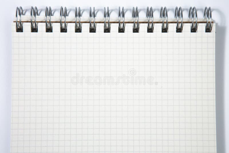 Open blank spiral notepad stock photo. Image of notepaper - 97694120
