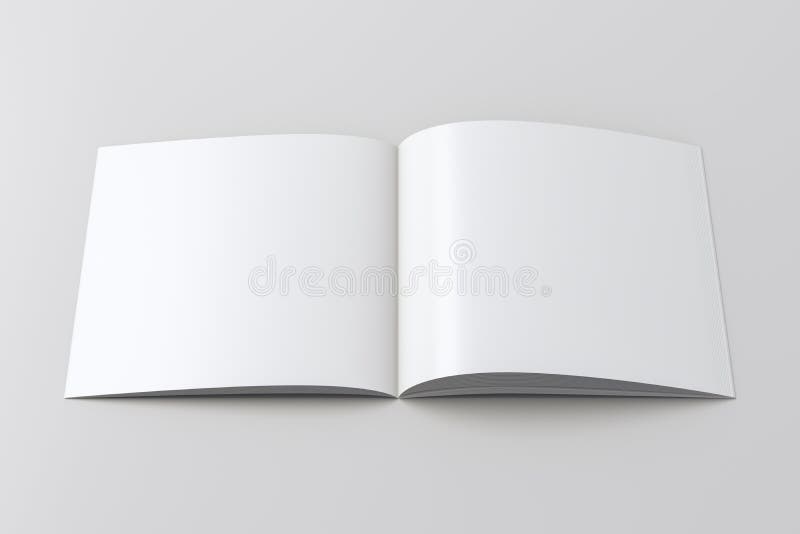 Open blank booklet stock illustration. Illustration of mockup - 187116655