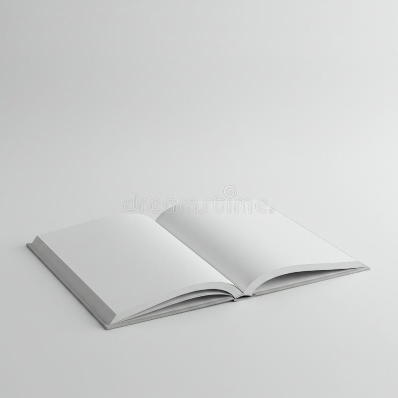 Plain Open Book Blank Pages Stock Illustrations – 388 Plain Open Book ...