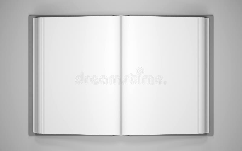Open Book with Blank Pages stock image. Illustration of mockup - 323054391