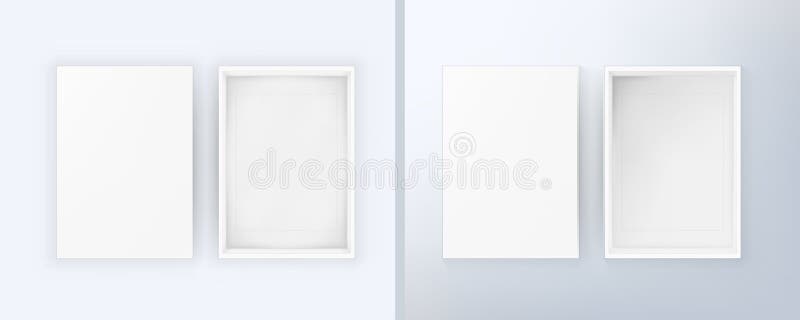 Open Blank White Box with Soft and Side Light Stock Illustration ...