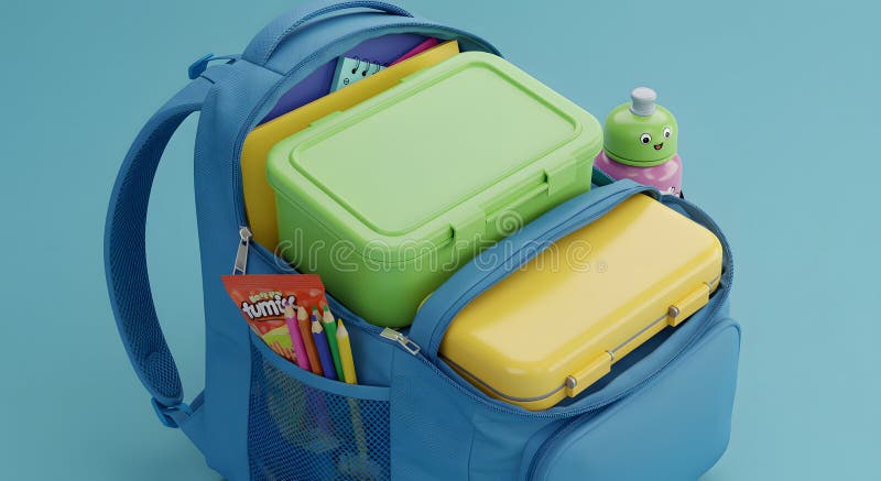 Backpack Ready for School! stock illustration. Illustration of design ...