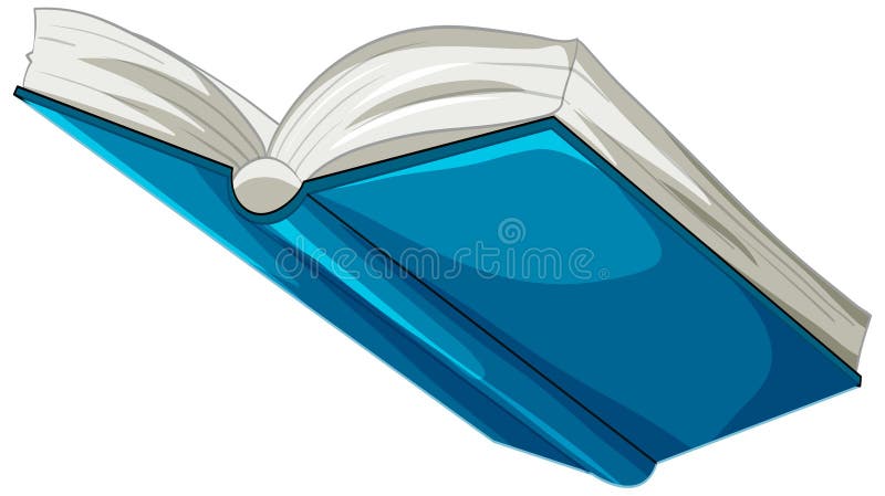An open blue book stock vector. Illustration of wisdom - 330874591